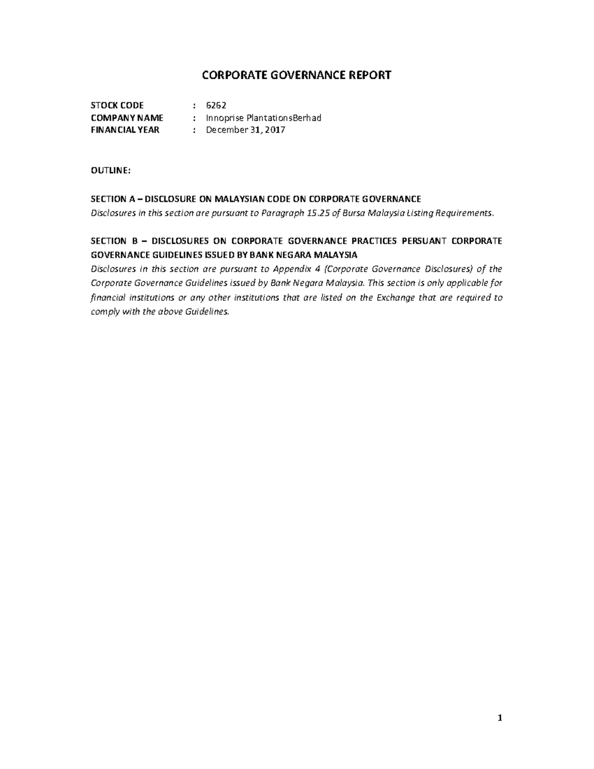 CG Report - best work - CORPORATE GOVERNANCE REPORT STOCK CODE : 6262 ...