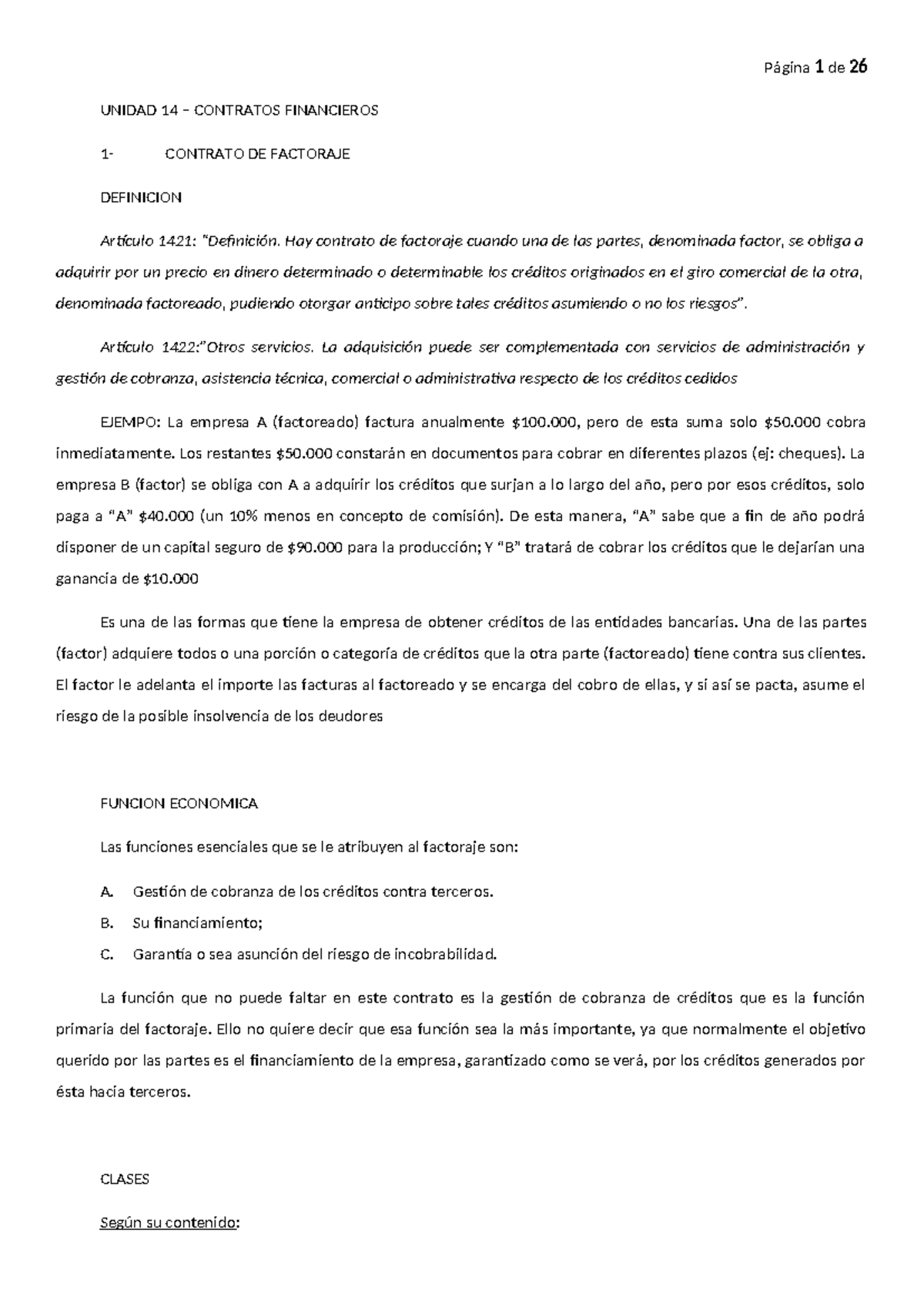 4- Contratos Financieros - UNIDAD 14 – CONTRATOS FINANCIEROS 1 ...