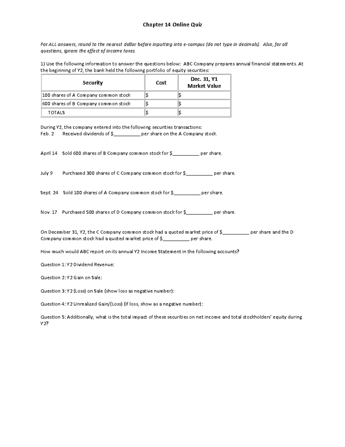 Chapter 14 Quiz Blank - uuoizspfgjpdf0 - Chapter 1 4 Online Quiz For ...
