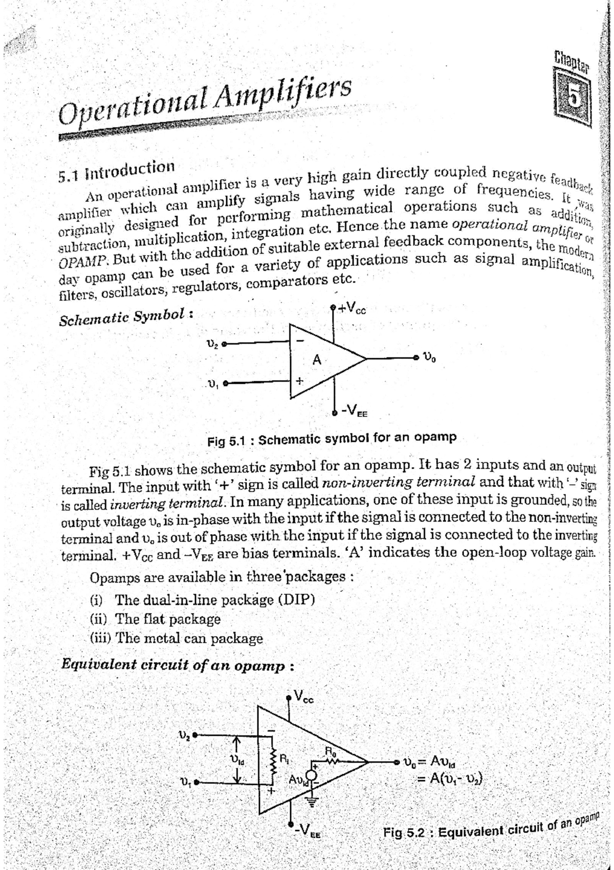 Module 3 opamps (BE) - Basic Electronics - Studocu