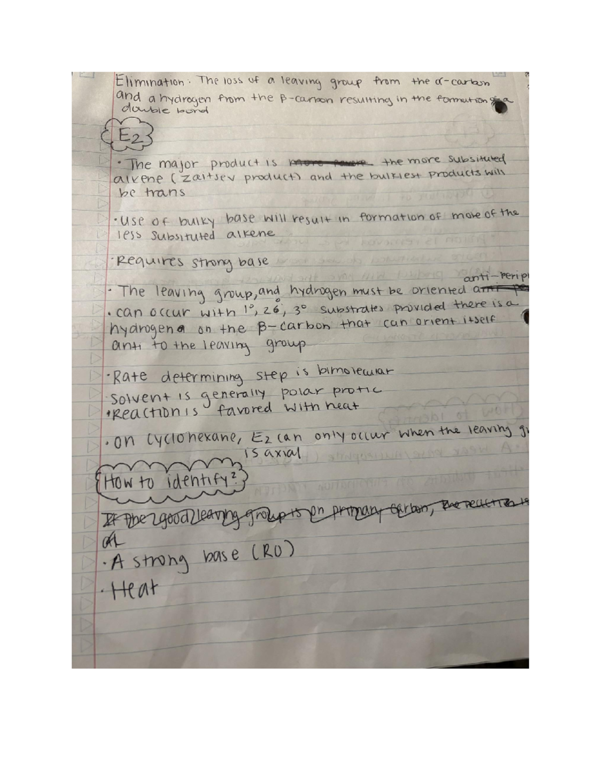 E2 Mechanism Notes - CHEM 2301 - Studocu