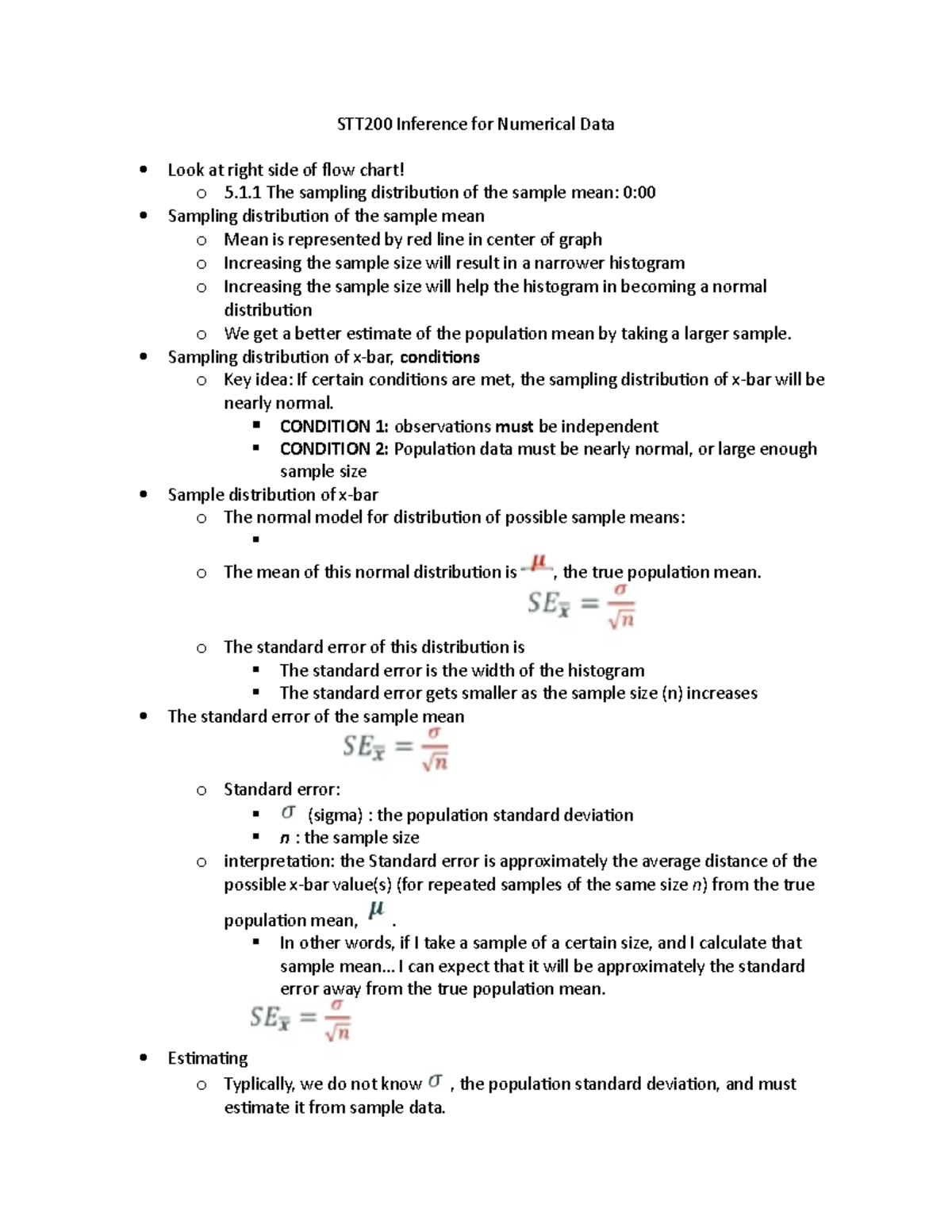 STT200 Module 6 - STT200 Inference for Numerical Data Look at right ...