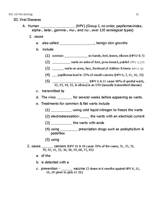 BIO 220 Test One 2 Student Notes Virus Intro - BIO 220 Viral ...