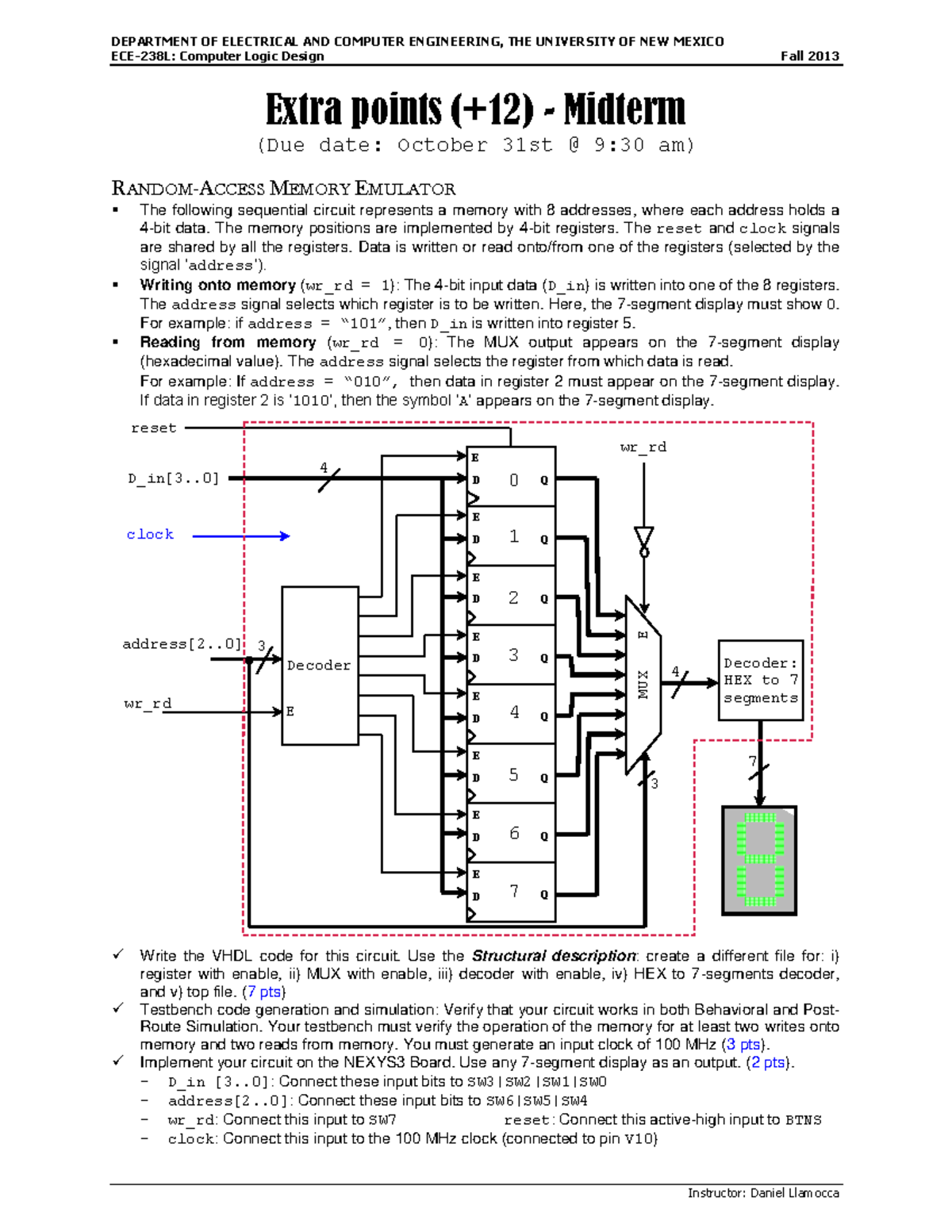 Extra points - Midterm - DEPARTMENT OF ELECTRICAL AND COMPUTER ...