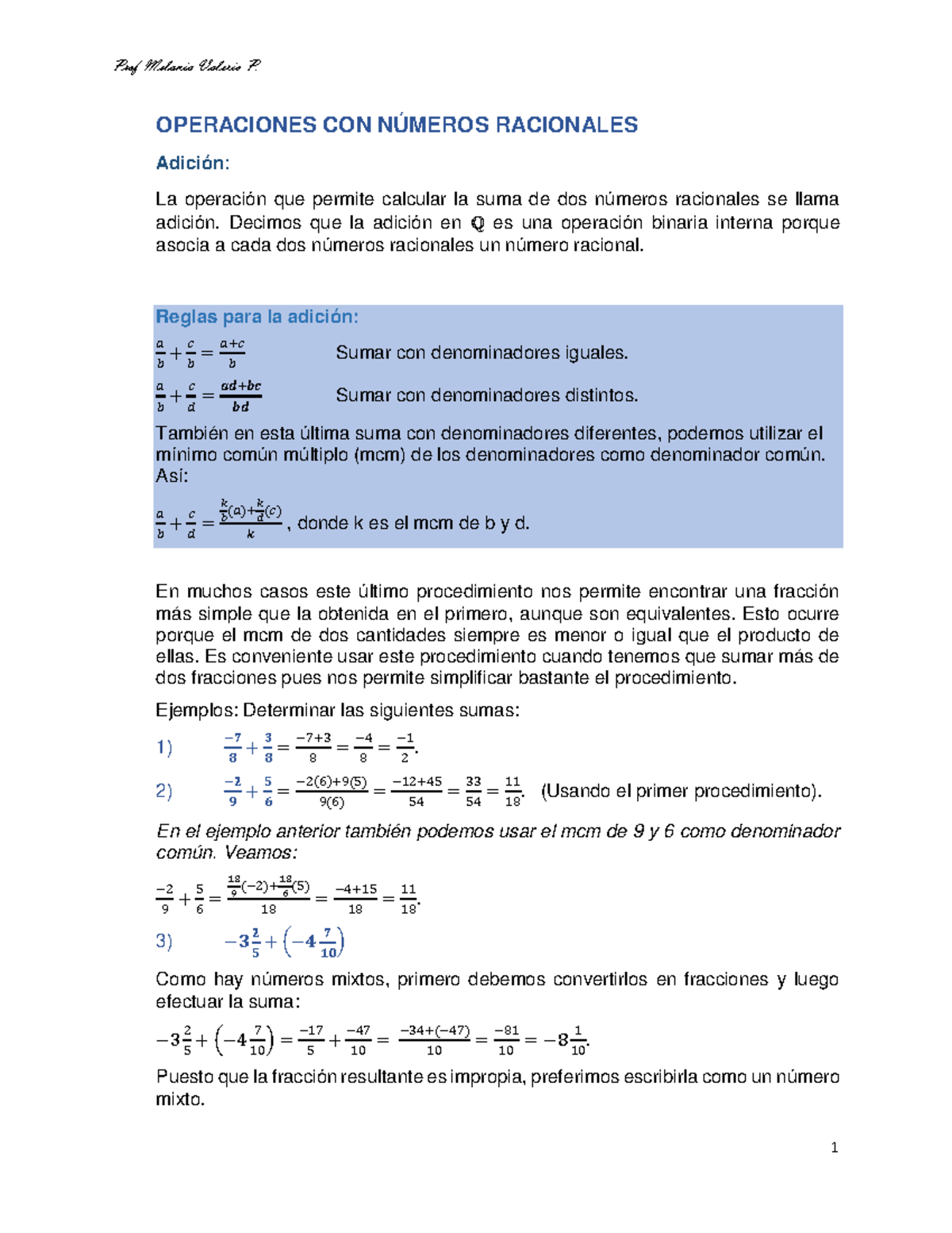 Operaciones elementales en Q ed2023 - OPERACIONES CON NÚMEROS ...