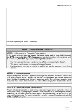 ATP 2023 - 2024 Gr 4 - 6 Creative ARTS Multigrade - MULTI-GRADE ...