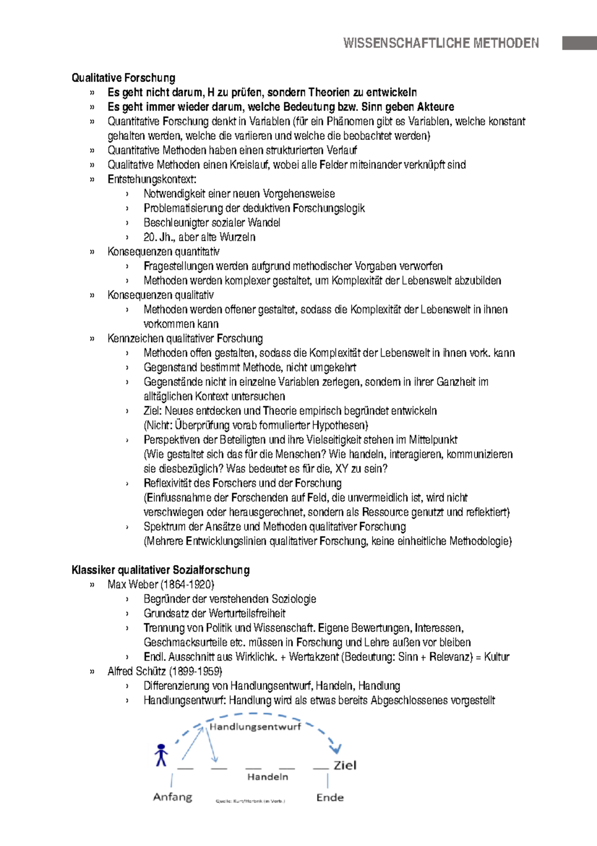Zusammenfassung - Methoden - 1 WISSENSCHAFTLICHE METHODEN Qualitative ...