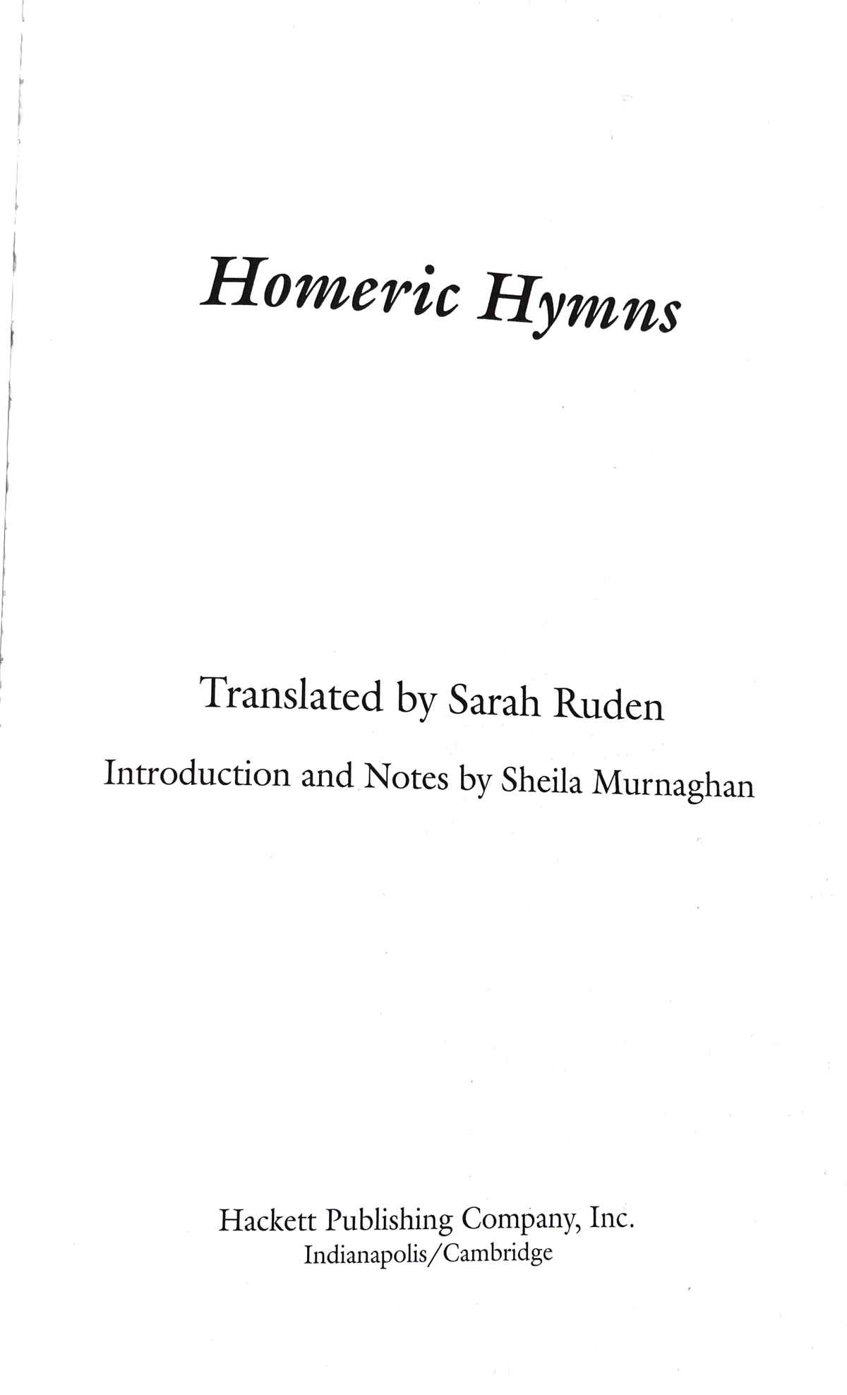 Homeric Hymn to Hermes - reading - CLAS 109 - Studocu