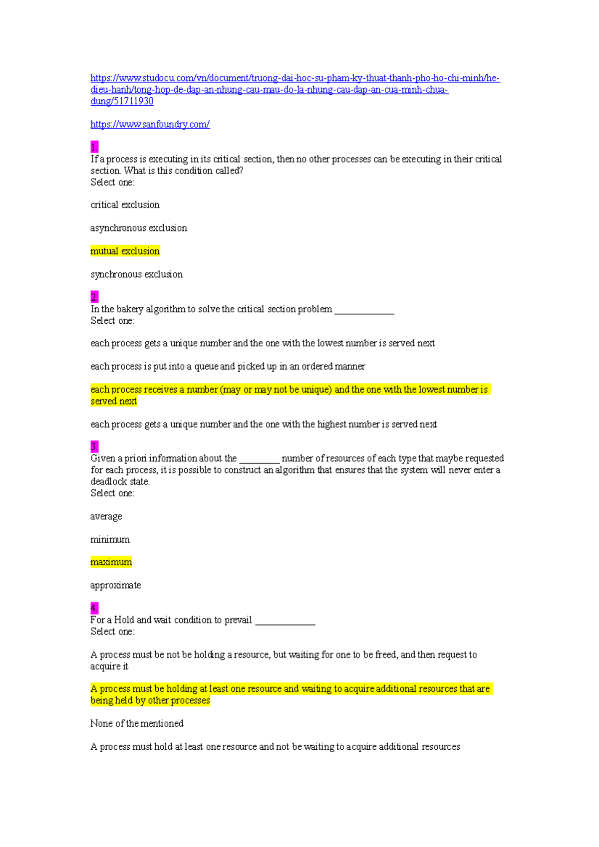 Pre Test 03 - Đề kiểm tra lần 3 - - Studocu