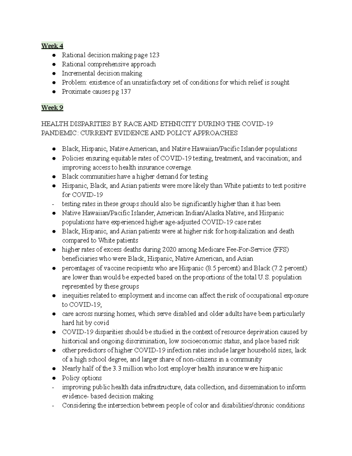 Pols 300 Textbook notes - Week 4 Rational decision making page 123 ...