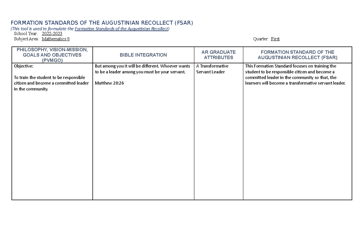 FSAR - Copy - FSAR - (This tool is used to formulate the Formation ...