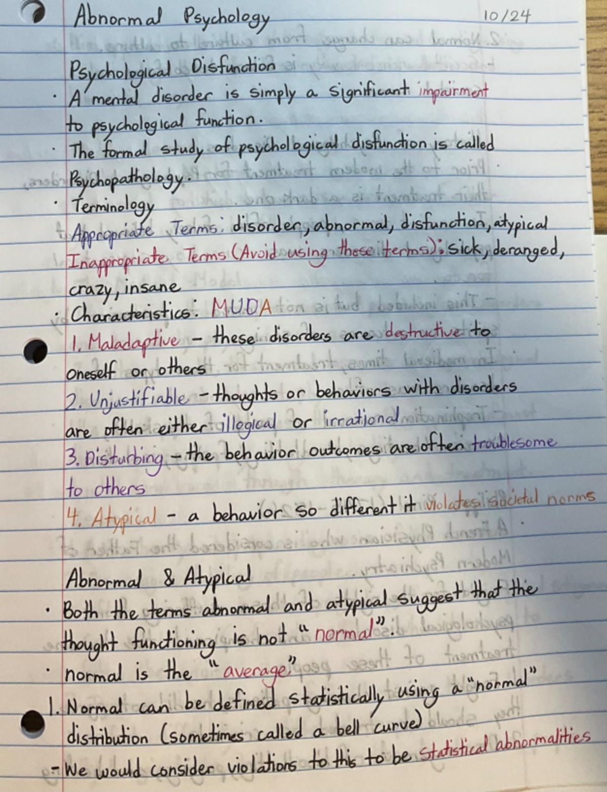 Module 10 - Abnormal Psychology - PSY 103 - Studocu