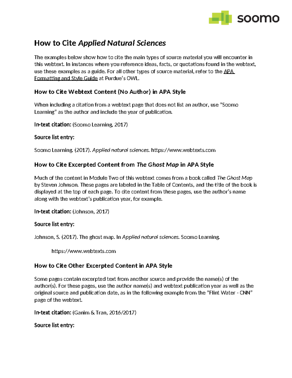 SCI200 1e V23 Citation Guide - How to Cite Applied Natural Sciences The ...