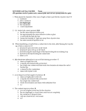 Final LAB Practical - UCF - Lab Basics/Explanations - MICROBIOLOGY LAB ...