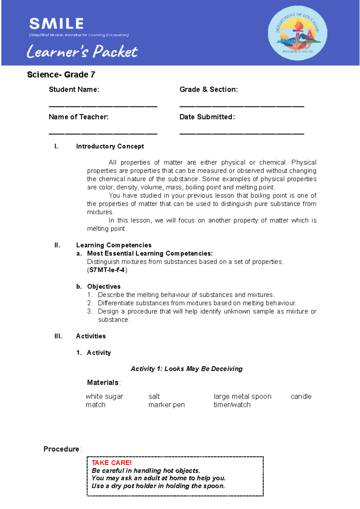 Smile-Week#5 (2 - This is a sample material for practice - I ...