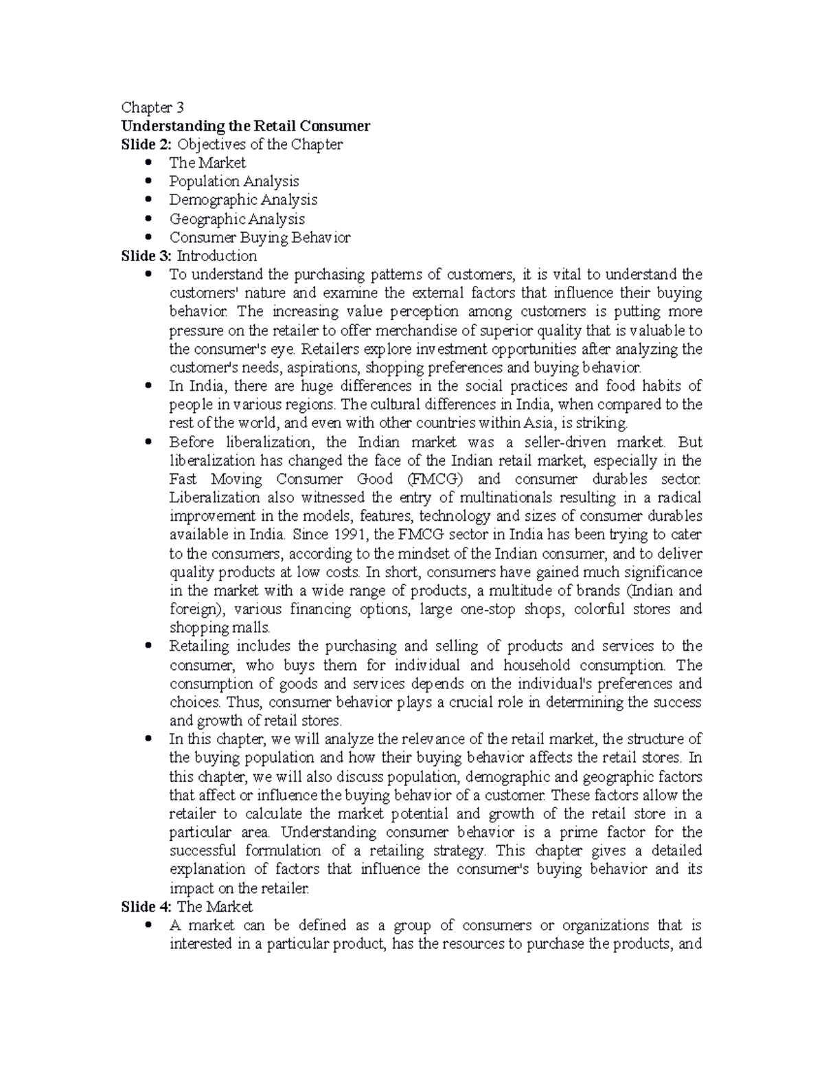 003 - Understanding the Retail Consumer - Chapter 3 Understanding the ...