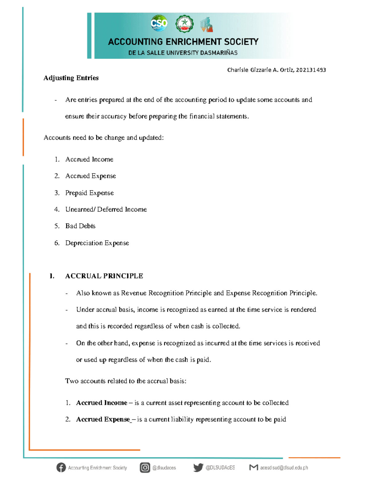 Adjusting-Entries-Module - Adjusting Entries Are entries prepared at ...