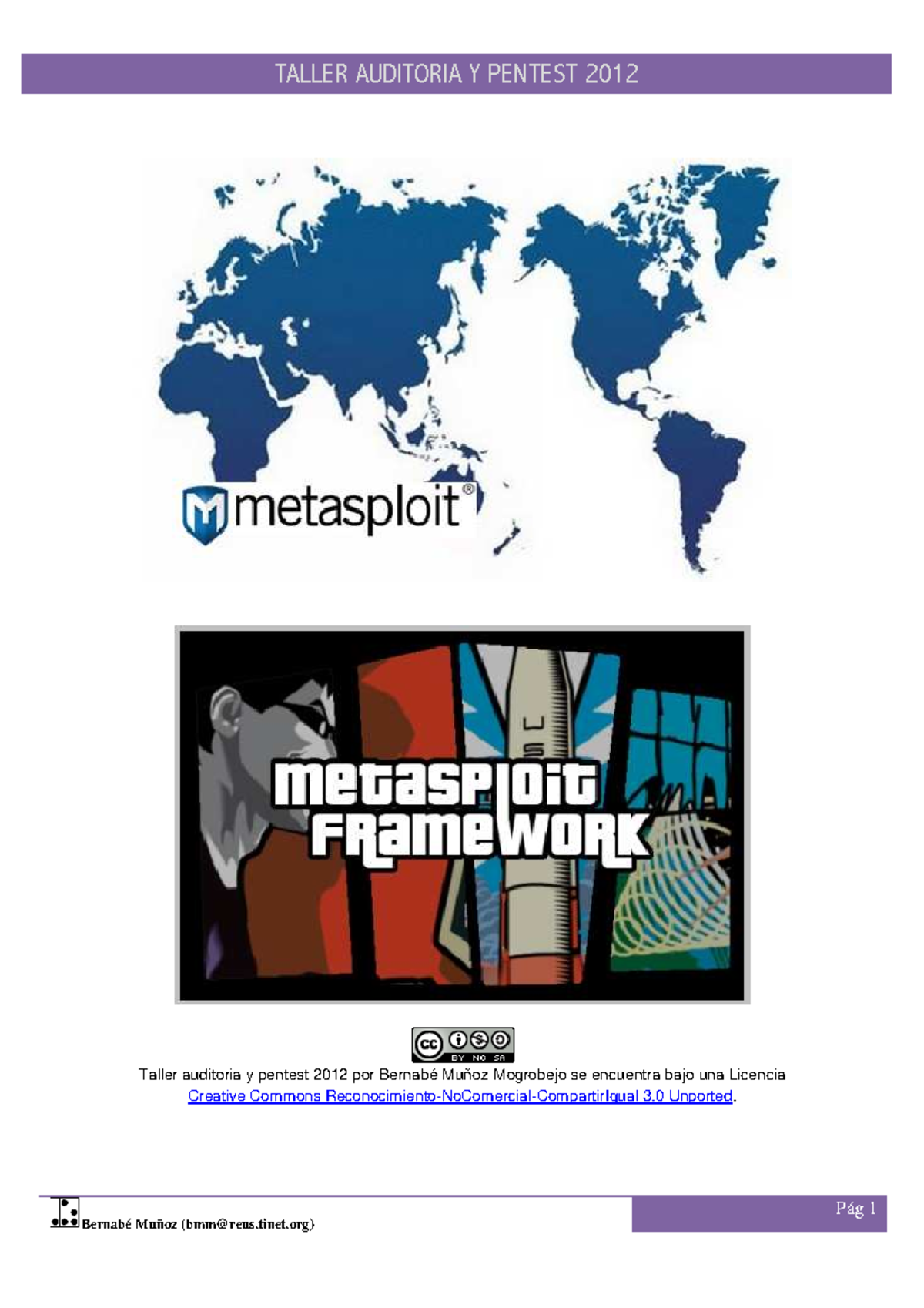 Taller Metasploit 2012 [Skar Y] - Pág 1 Taller auditoria y pentest 2012 ...