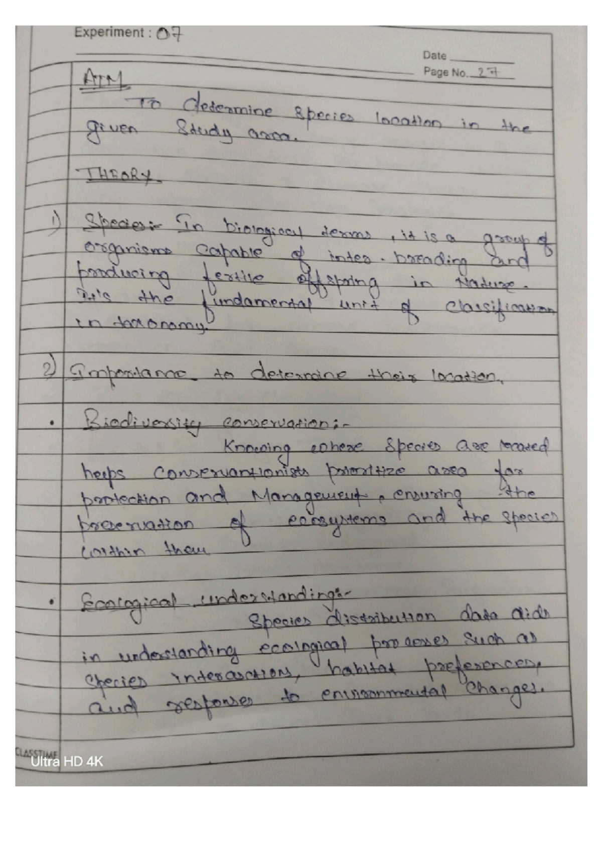 Evs 7th - Evs practical 7 - B.a Programme - Studocu