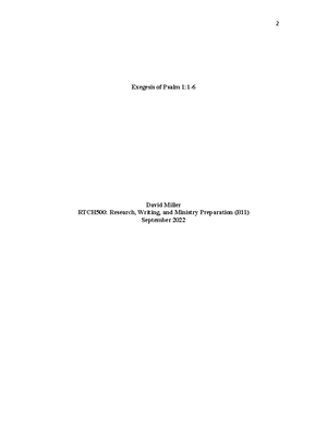 10.8.23Exegesis Research Paper Final - Exegetical Research Paper of ...