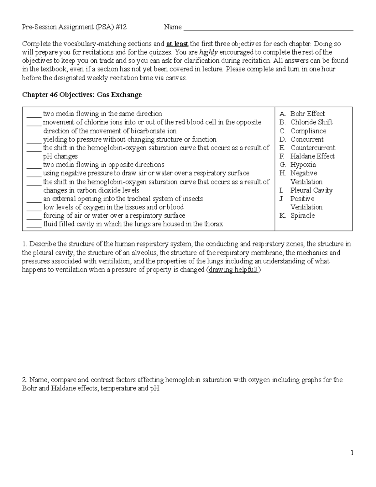 PSA 12 S22 - n/a - Pre-Session Assignment (PSA) #12 Name - Studocu