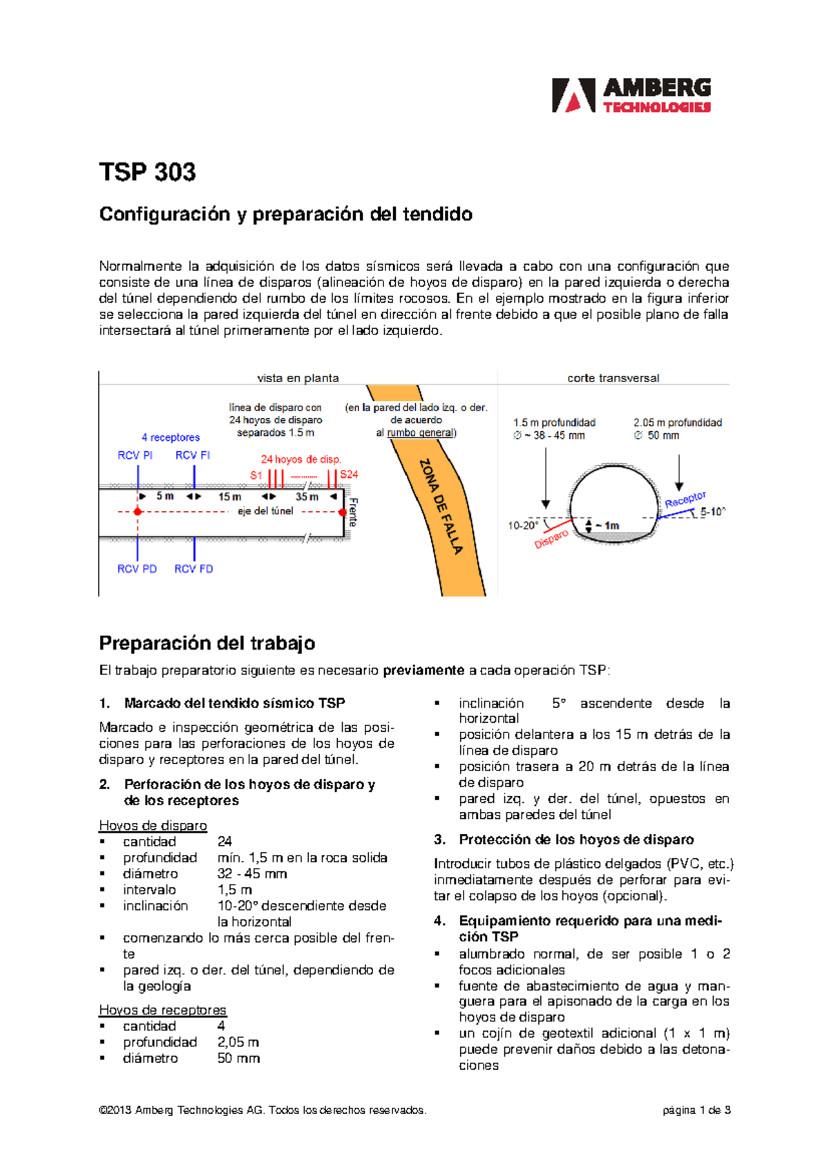 TSP303 Layout&Preparation es 2016 - ©2013 Amberg Technologies AG. Todos ...