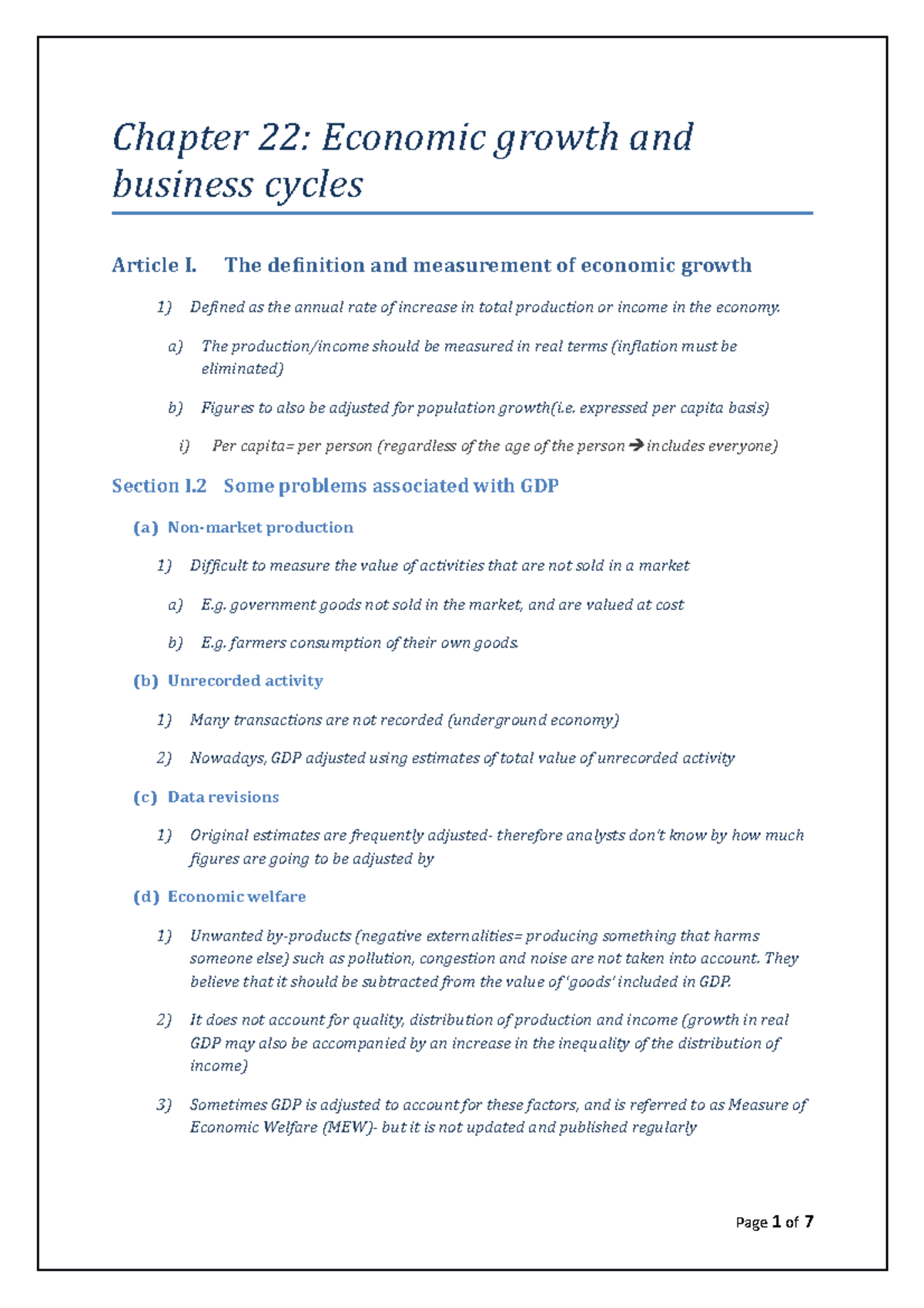 Chapter 22 economic growth and business cycles - Chapter 22: Economic ...