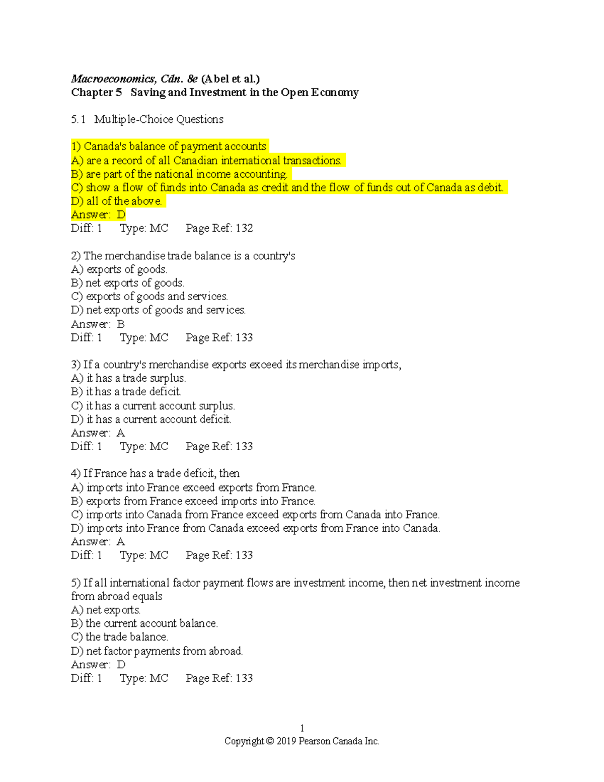 Macroeconomics Ch 5 - The course material - Macroeconomics, Cdn. 8e (Abel et al.) Chapter 5 ...