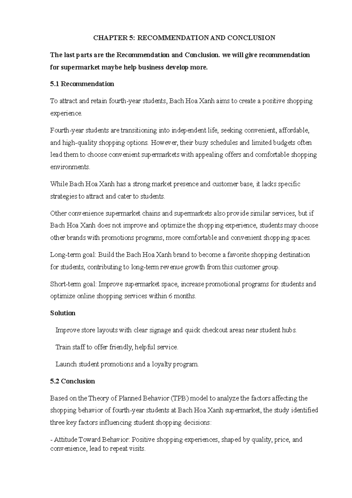 Script đề án - behavior purchasing customer - CHAPTER 5: RECOMMENDATION ...