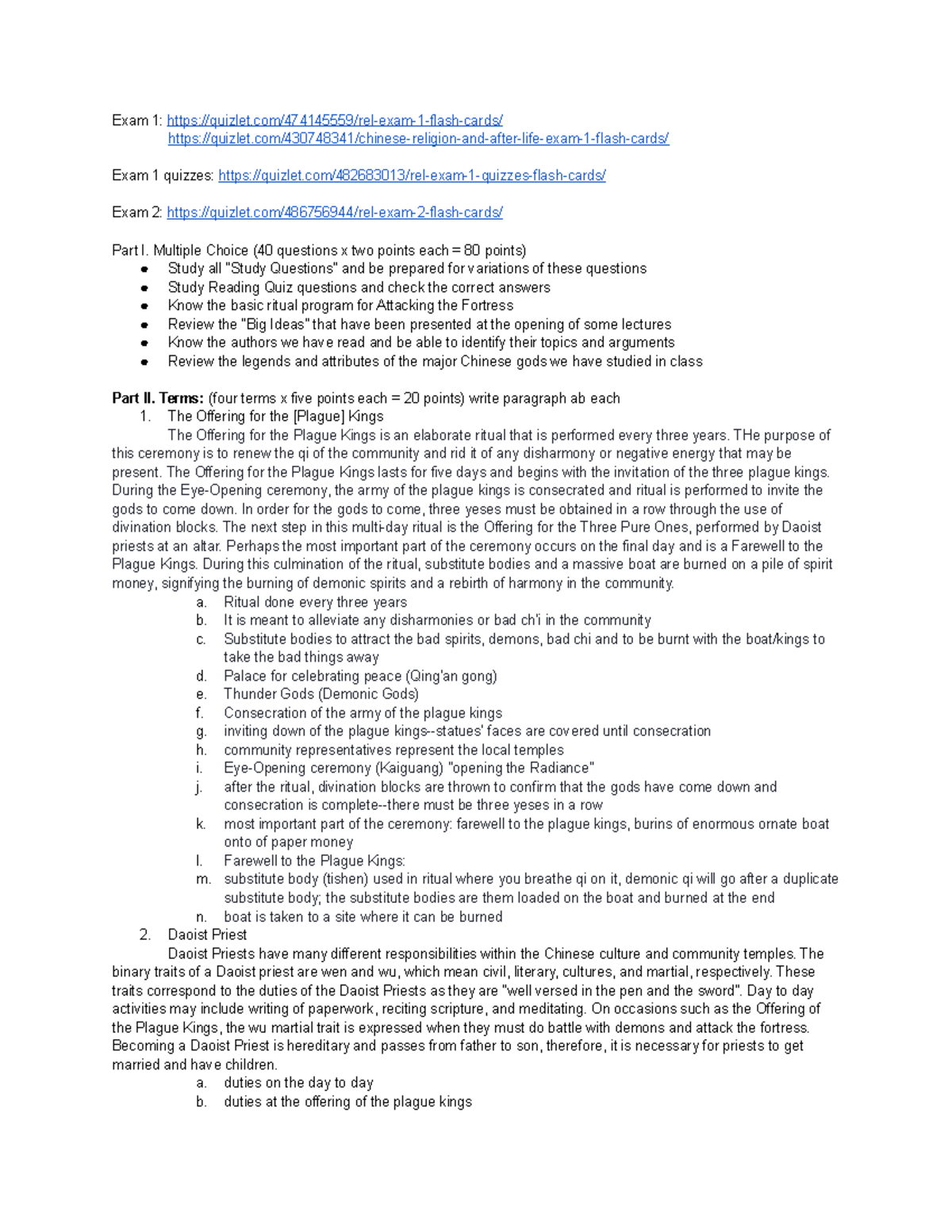 Chinese religion Exam Review - Exam 1: quizlet/474145559/rel-exam-1 ...