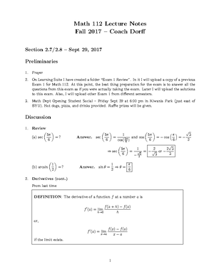 Section 3.1 Lecture Notes - Math 112 Lecture Notes Fall 2017 – Coach ...