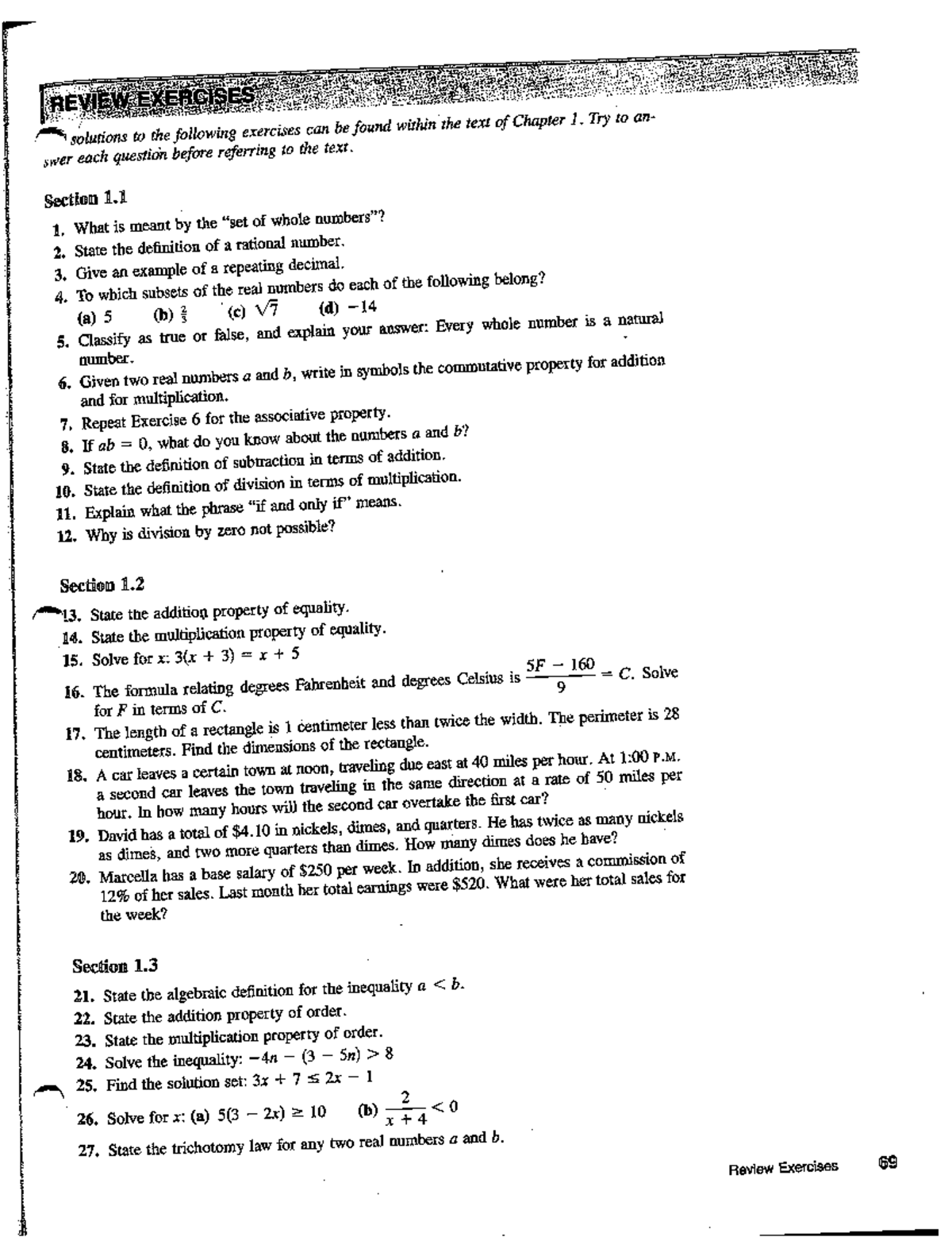 HW Pages p69-70 Precalc - MTH 590 - Studocu