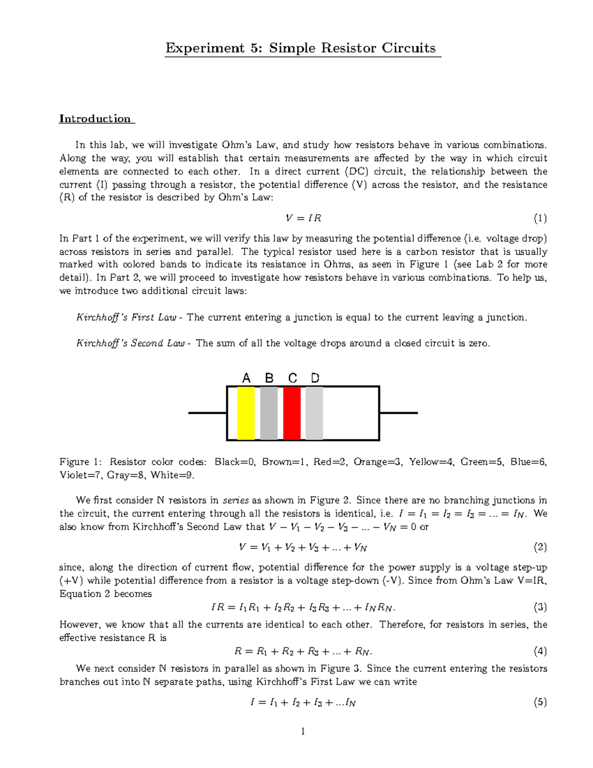 Lab 5 ohms law f14 - This is useful information for an ohms law ...