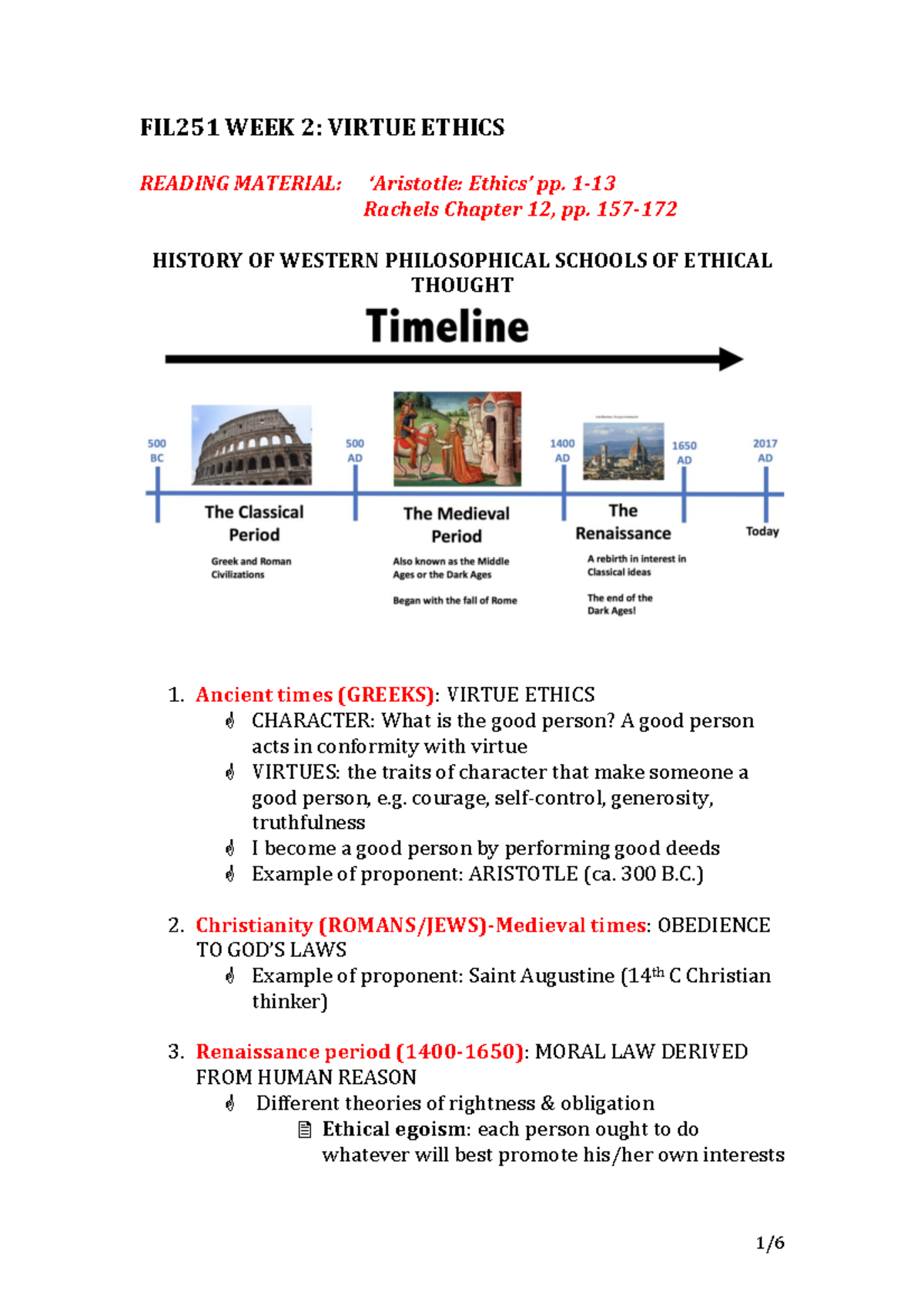 Module Lesson 2 Message - FIL251 WEEK 2: VIRTUE ETHICS READING MATERIAL ...