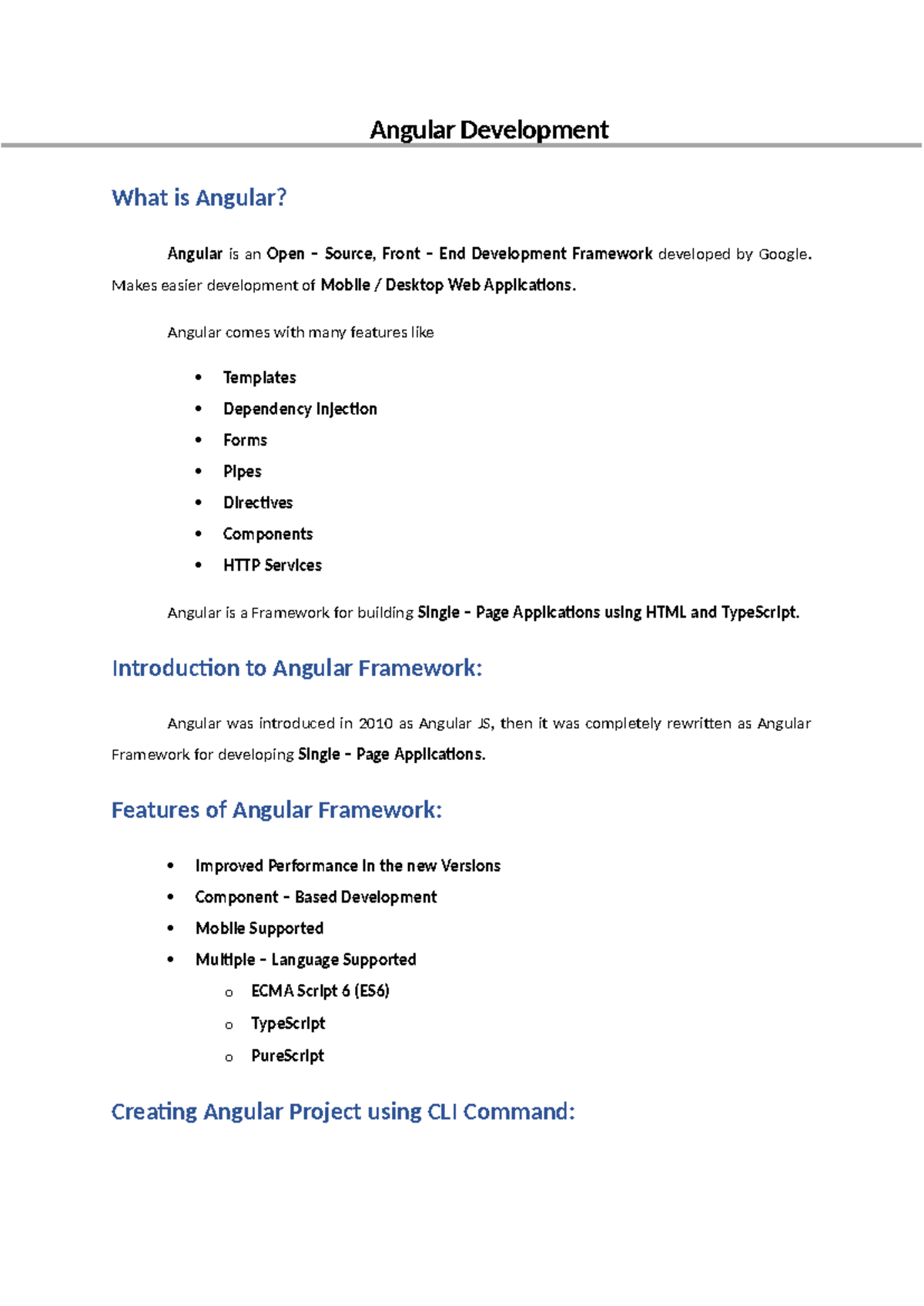 Angular Development Angular Development What Is Angular Angular Is 3293