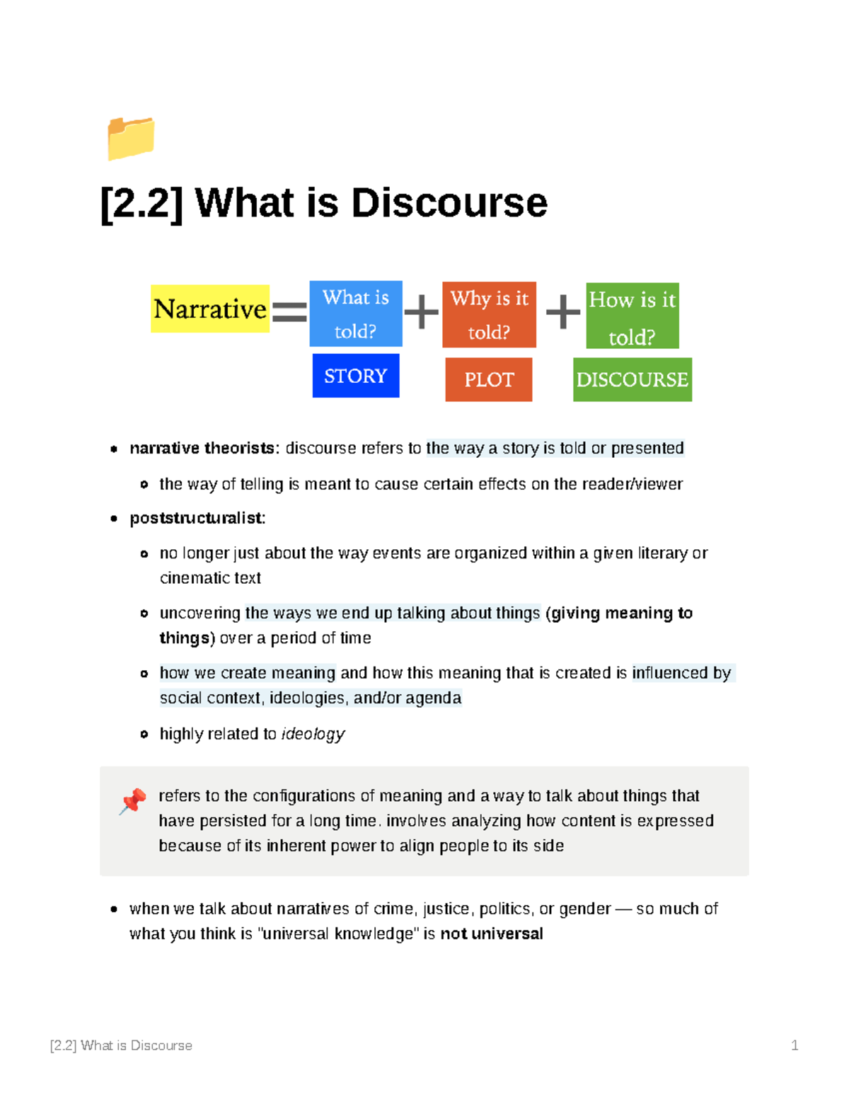 2 - Module 2 What is Discourse - [2] What is Discourse 1 📁 [2] What is ...