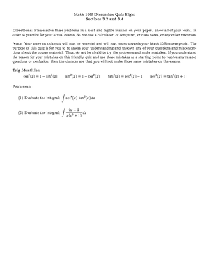 Midterm Solutions #1 - Math 10B Name (Print): Midterm Exam PID: February 14th, 2023 Professor ...