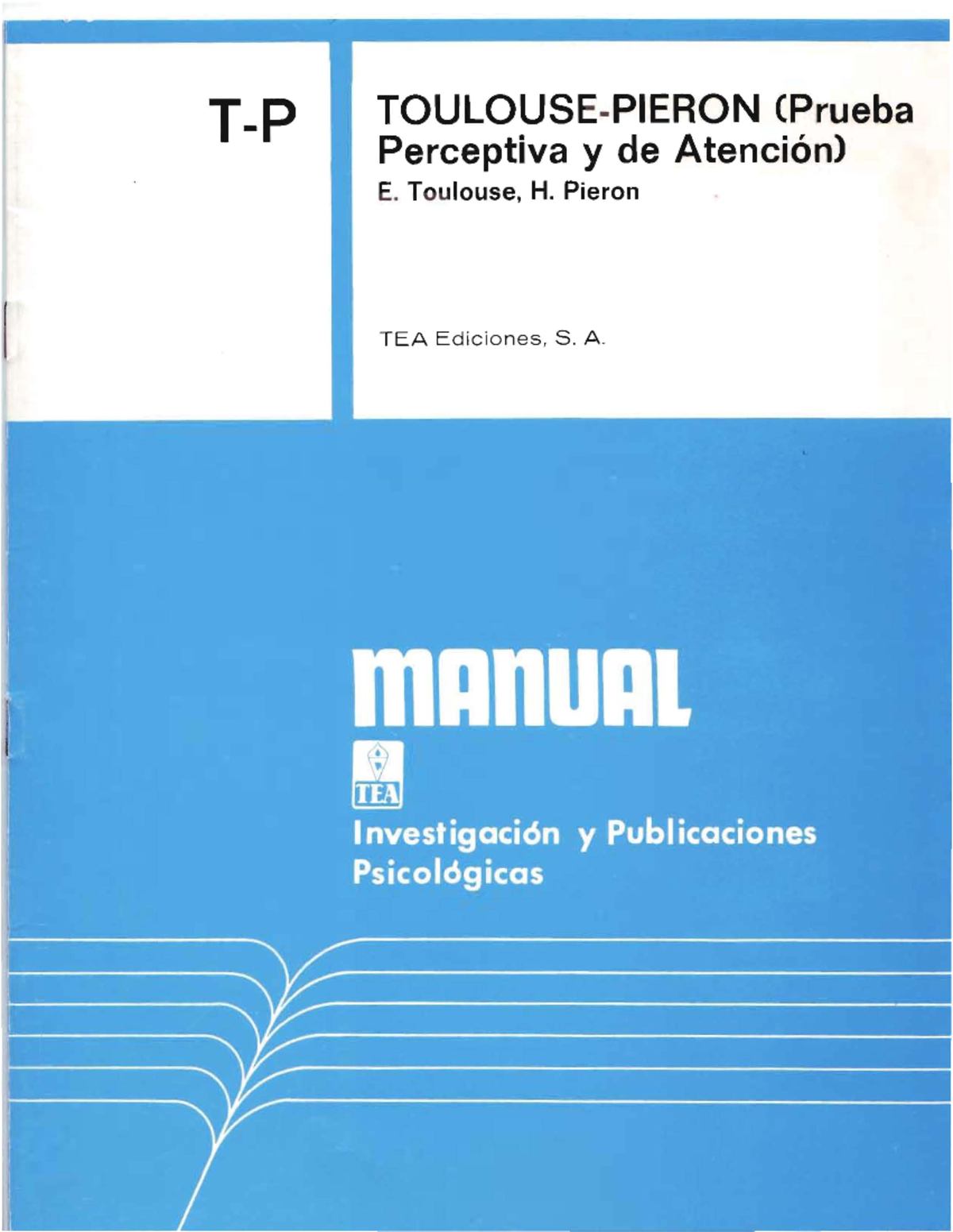TEST DE Pieron - Apuntes requeridos - I I UOJa!d "H 'asnol no 1 " 3 (U9 ...