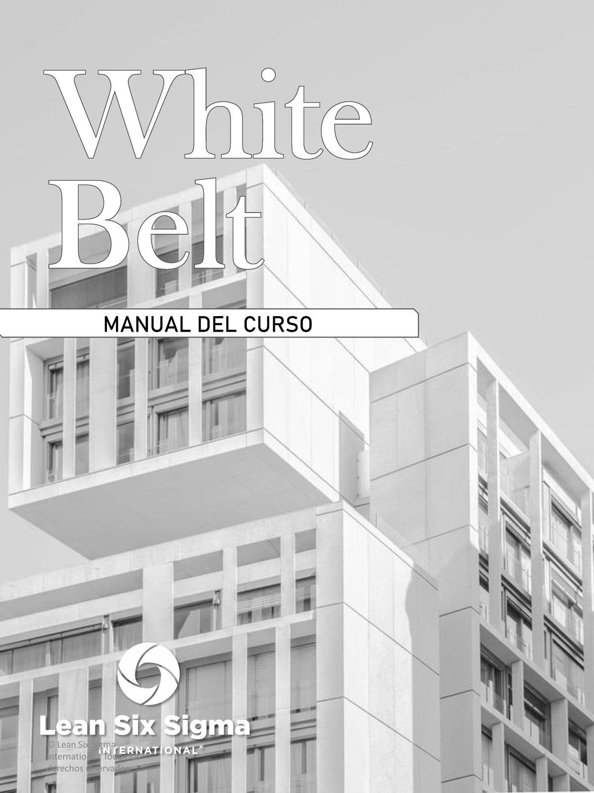 Manual WB - para certificacion wb - MANUAL DEL CURSO © Lean Six Sigma International. Todos los ...