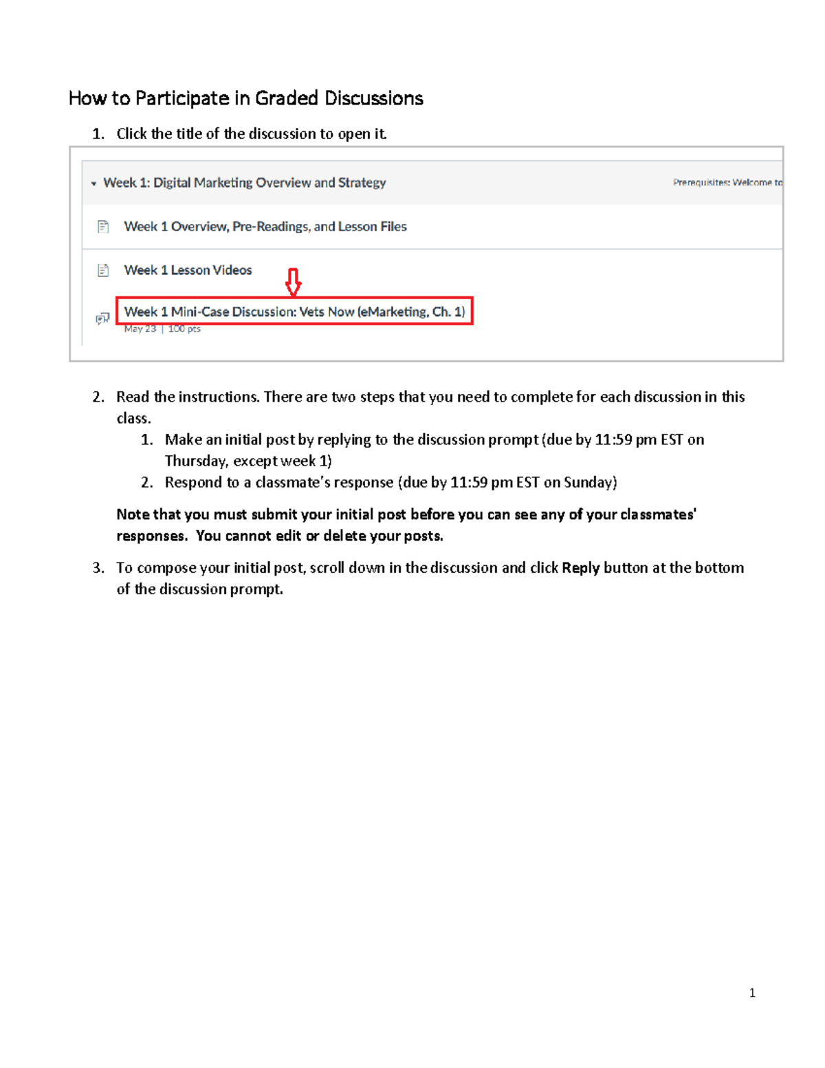 How to Participate in Discussions - How to Participate in Graded ...