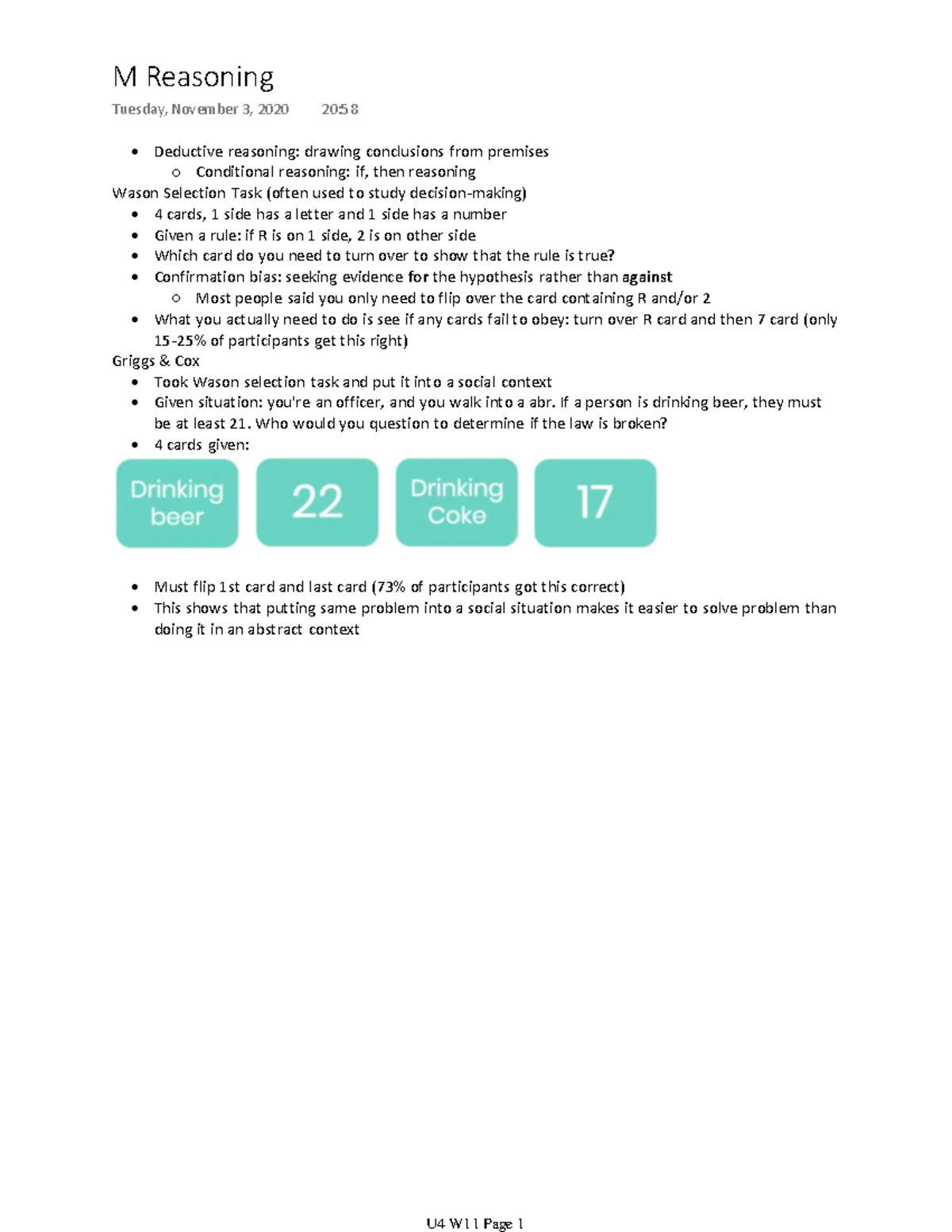 Unit 4 Reasoning - Zimmerman F2020 - Deductive reasoning: drawing ...