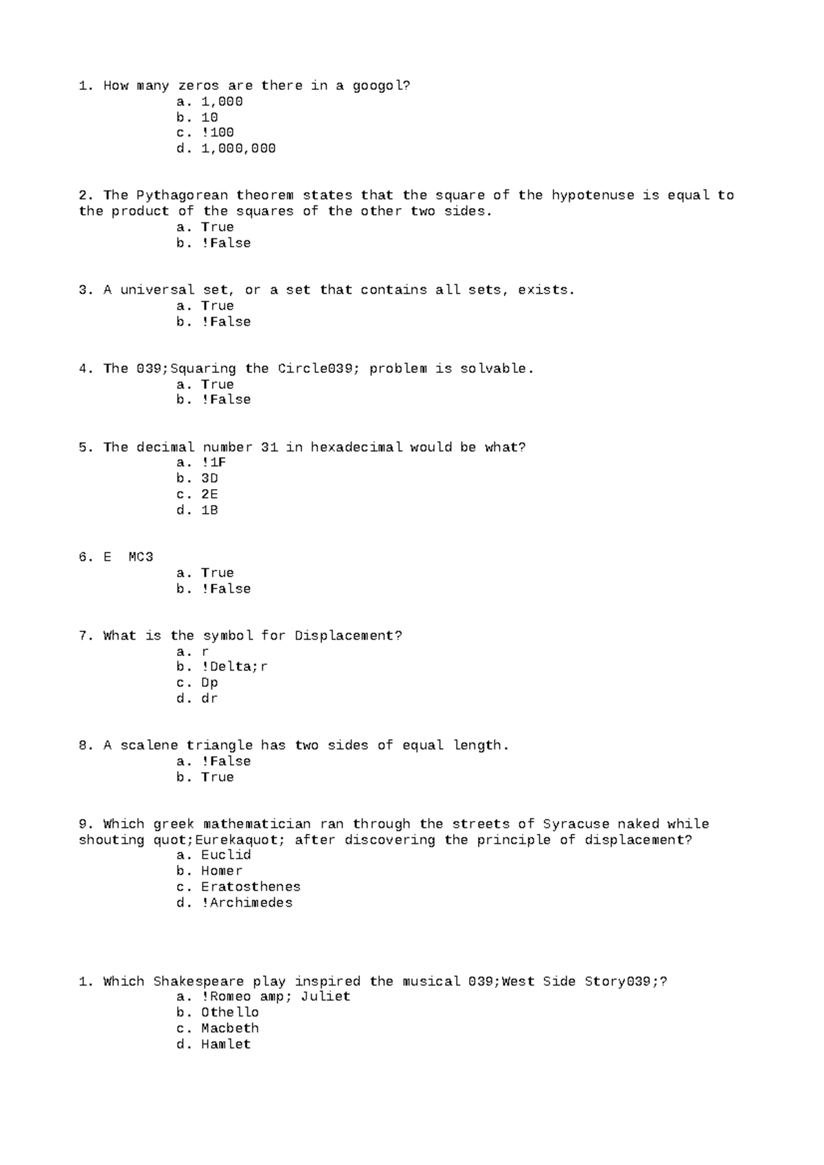 Biochem Research Winter 2023 6 - How many zeros are there in a googol ...