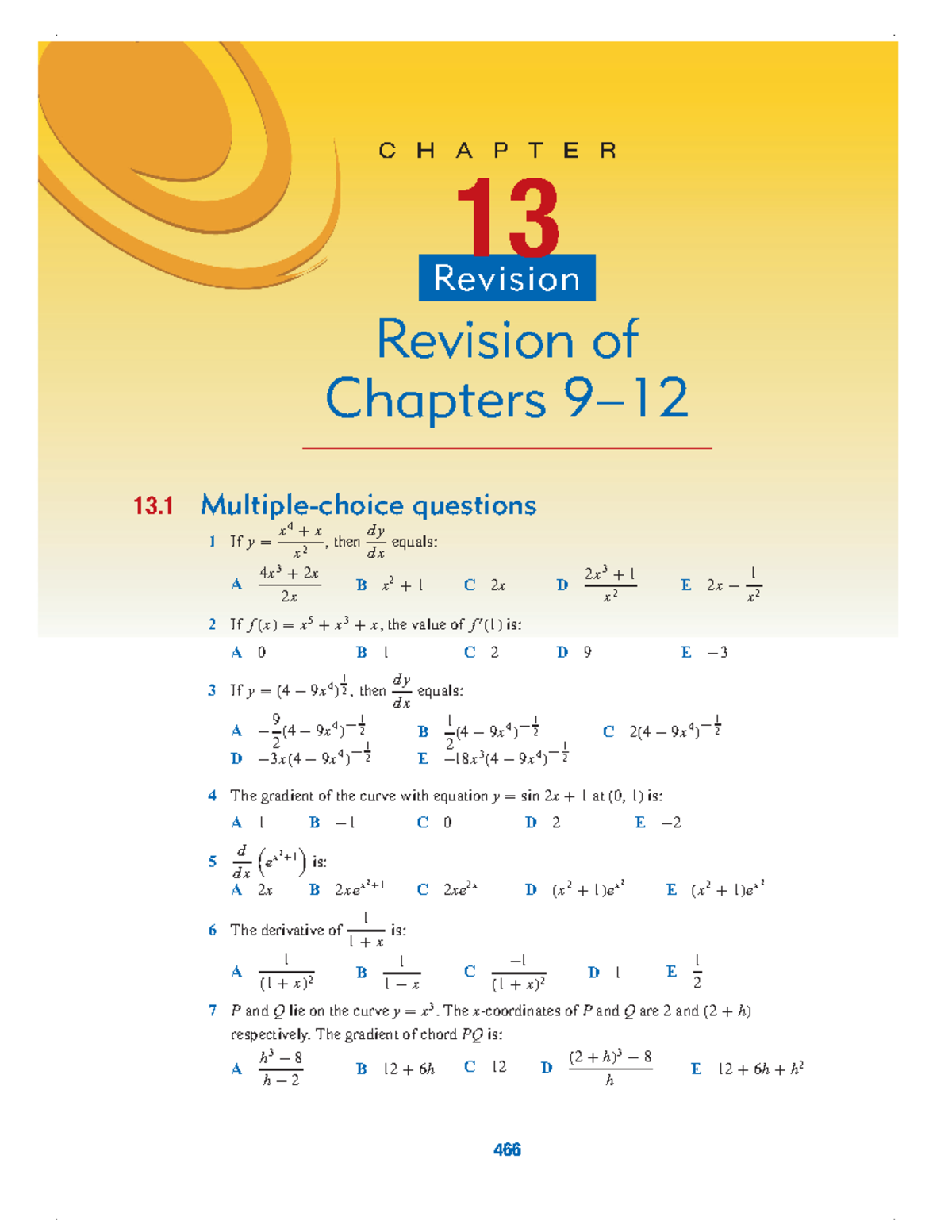 Ch13 - University Mathematic Course helpful Lecture notes - MA1 - USyd ...