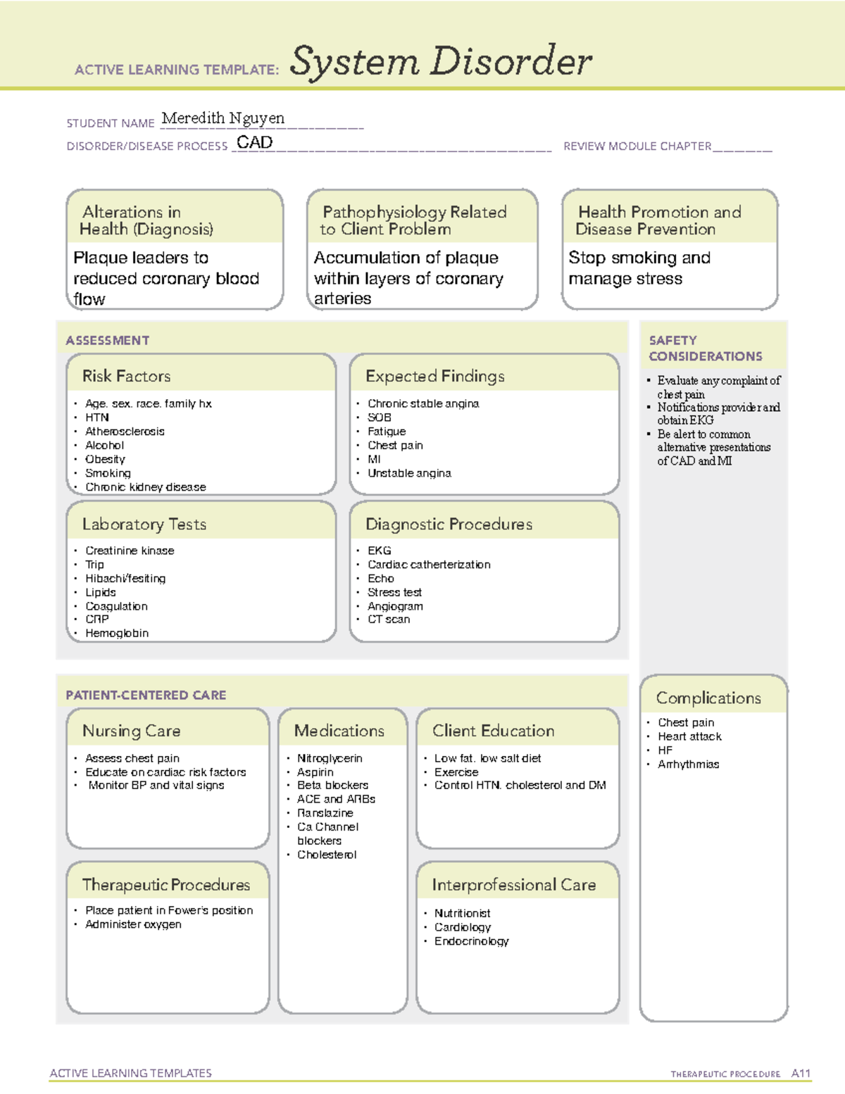 Coronary artery disease (CAD) - ####### ACTIVE LEARNING TEMPLATES ...