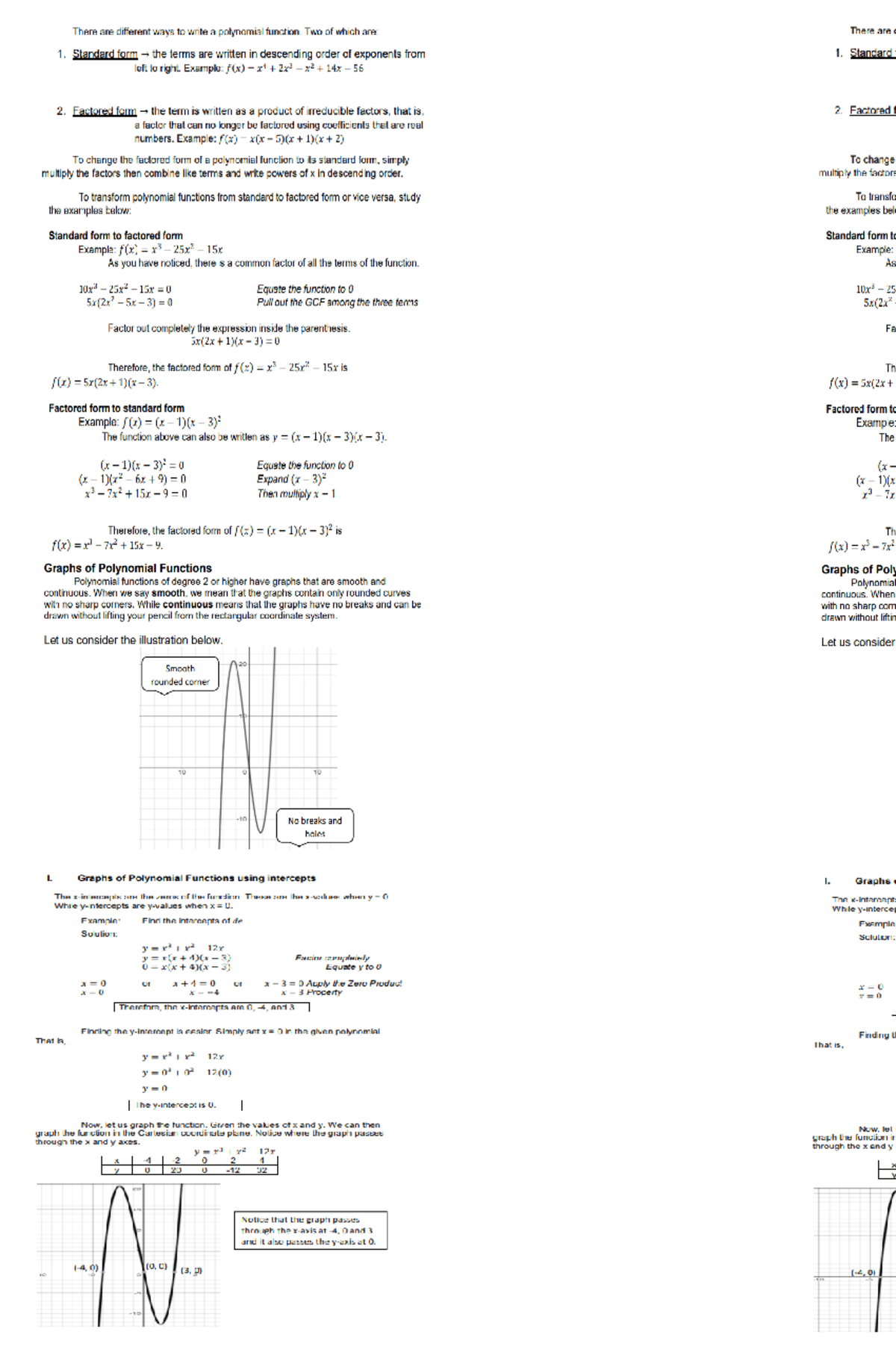 Polynomial Functions 1 - Mobile legend addiction - Studocu