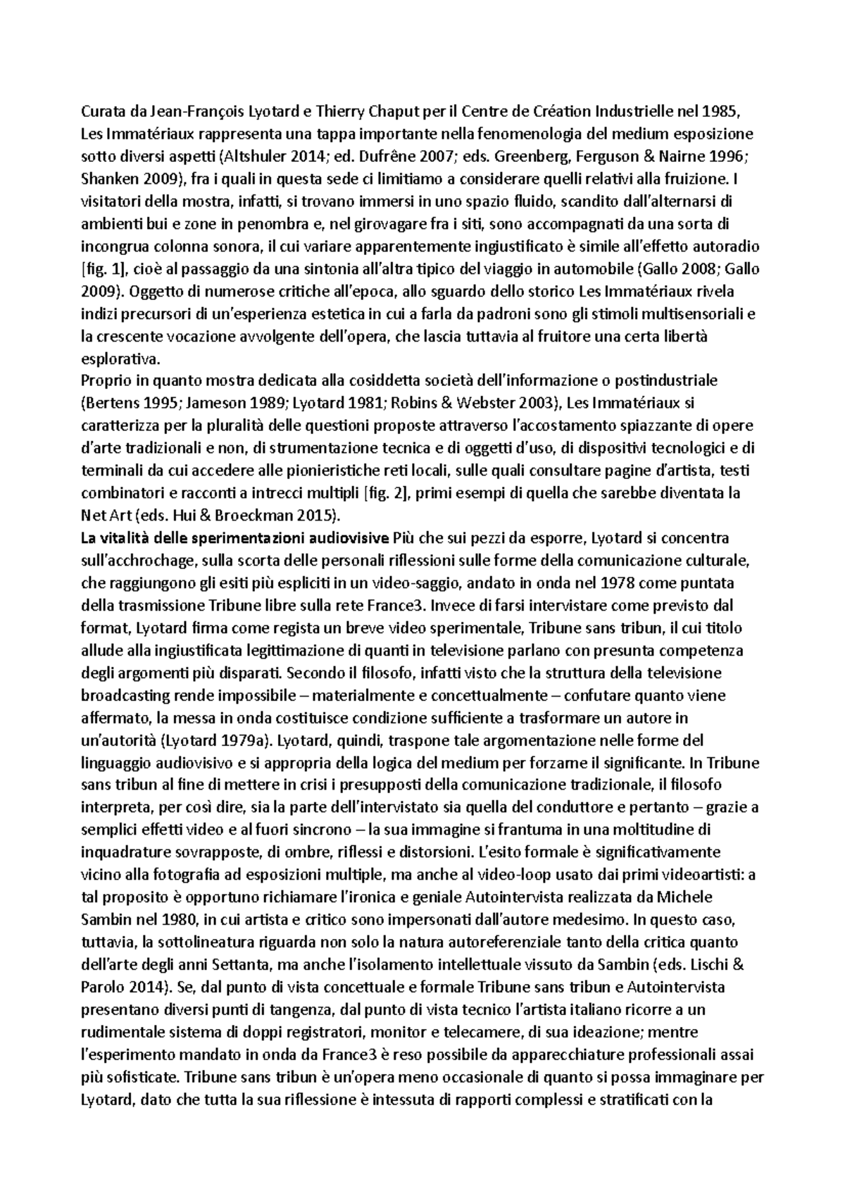 Les Immateriaux - Curata da Jean-François Lyotard e Thierry Chaput per ...