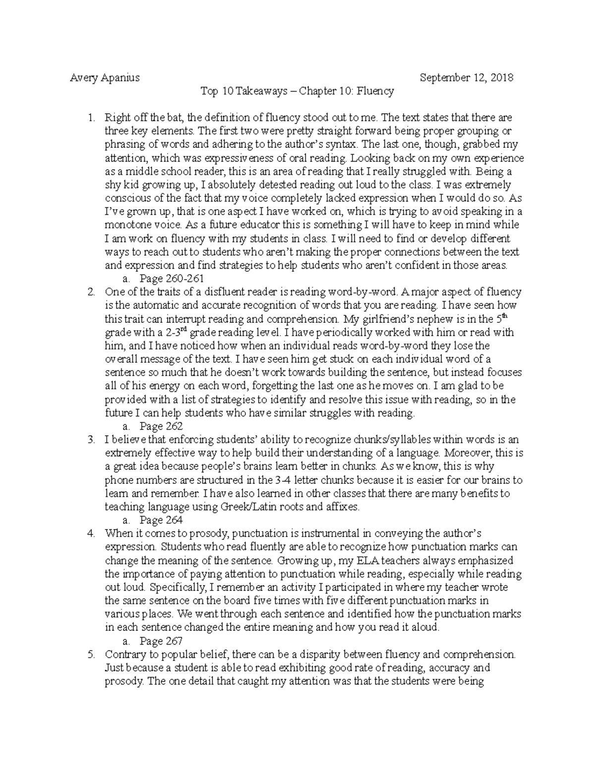 Chapter 10 Reflection - Summary Literacy Assessment and Intervention ...