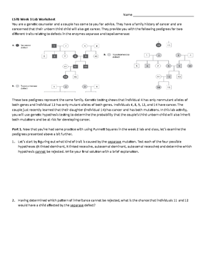 LS7B Week 7 Phylogeny Lab Assignment - 1 Phylogeny Lab Assignment Name ...
