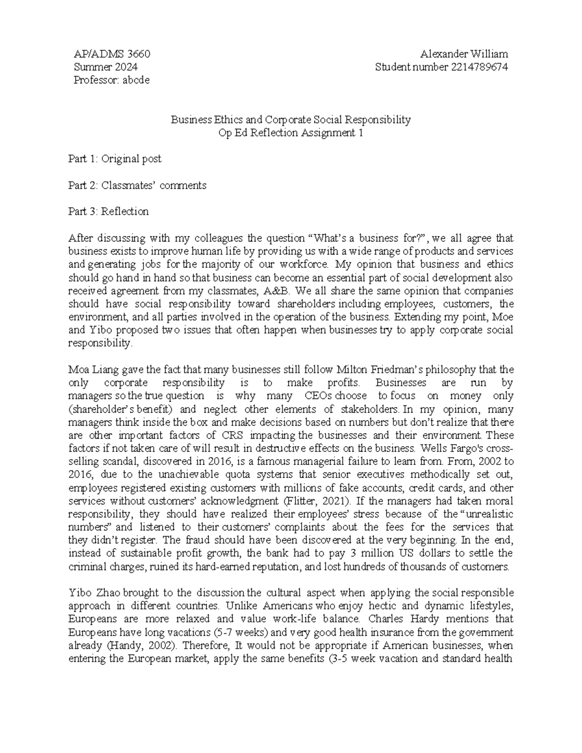 Op Ed Assignment 1 - AP:ADMS 3660A-Studocs - AP/ADMS 3660 Summer 2024 ...