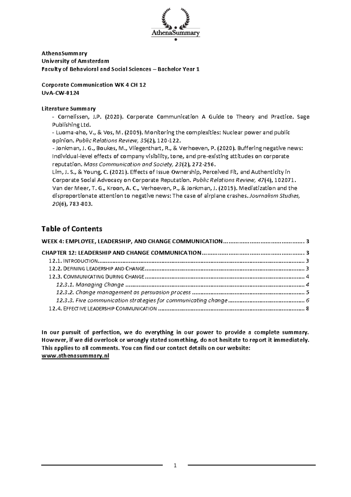 Athena Summary 20222023 Promo - Corporate Communication EN WK4 ...